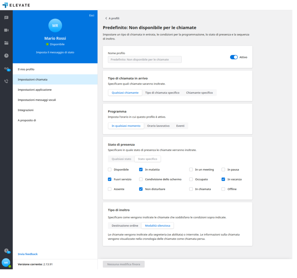 Elevate Desktop impostazioni di base - Eagle Networks Care Portal