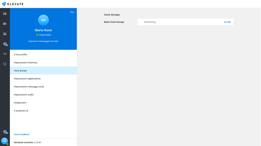 Elevate Desktop impostazioni di base - Eagle Networks Care Portal